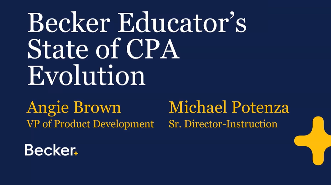 Becker Educator's State of CPA Evolution | Becker